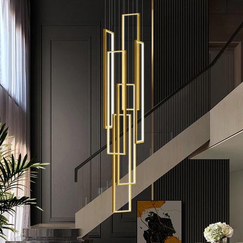 Jual A.S Lampu Gantung LED Persegi Panjang Modern Lampu Gantung Ruang ...