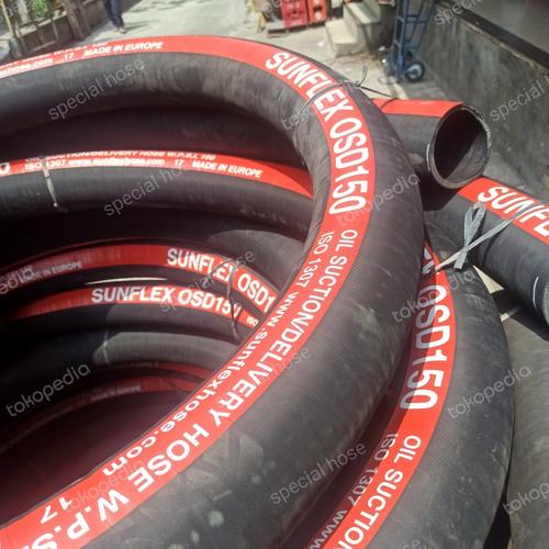 Jual OIL SUCTION HOSE SUNFLEX OSD 8" INCH / RUBBER HOSE / SELANG KIMIA ...