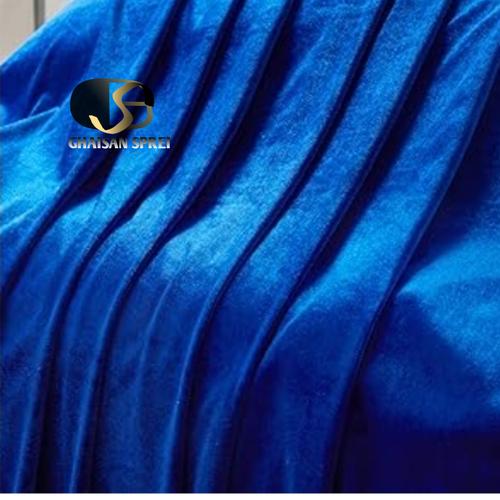 Jual kain bahan suede velvet premium warna biru bca - 05 meter/50 cm ...