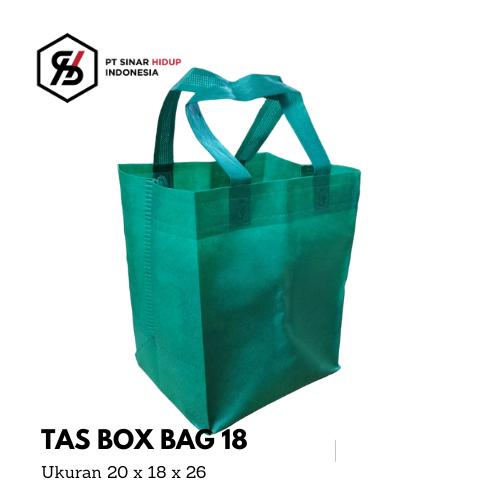 Jual Tas Kain Spunbond / Goodie Bag Box Bag 18 Ukuran 20 x 18 cm - Biru ...