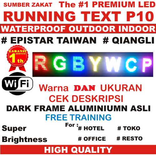 Jual Running Text OUTDOOR 325 cm x 70 cm WIFI 320 X 64 cm DUA SISI ...