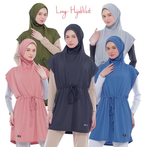 Jual Hijab Rompi Instant Tunik Vest Rompi Wanita - Hitam, Reguller ...