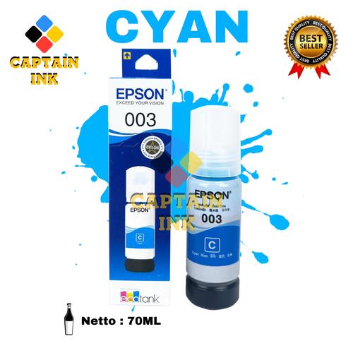 Jual Tinta Epson 003 For Printer L1110 L3110 L3150 L5190 - Biru ...