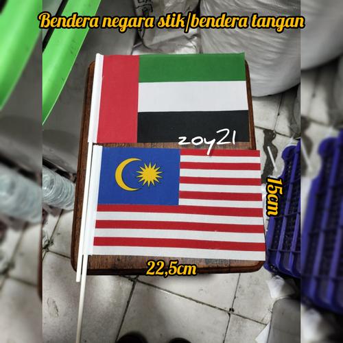 Jual Bendera negara stik bendera negara tangan bendera stik semua ...