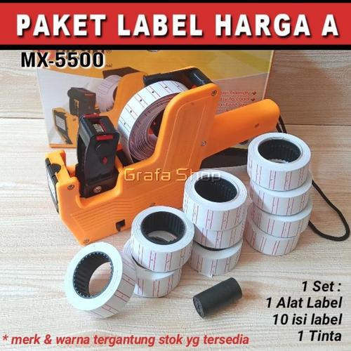 Jual 1 Set Paket Alat Label Harga Pencetak Label Harga Price Labeller ...