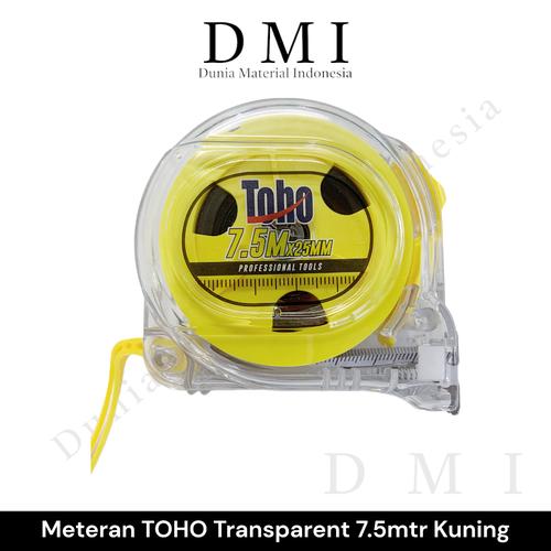 Jual Meteran Transparent Kuning TOHO 7.5M | Pengukur Plat 2 Sisi 7.5 ...