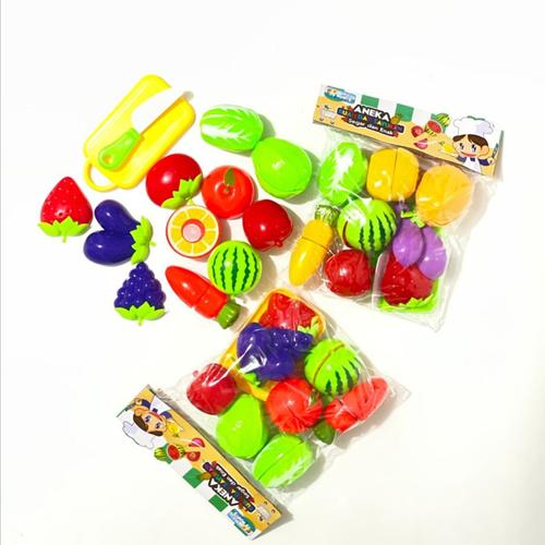 Jual Mainan Anak Aneka Buah Potong dan Sayur Potong MF 19 - TANPA ...