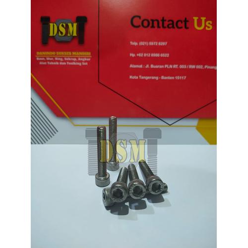 Jual SS 304 / Baut L M5x15 / Hex Socket Stainless M5 Pitch 0,8 Kunci L 4 - Kota Tangerang ...