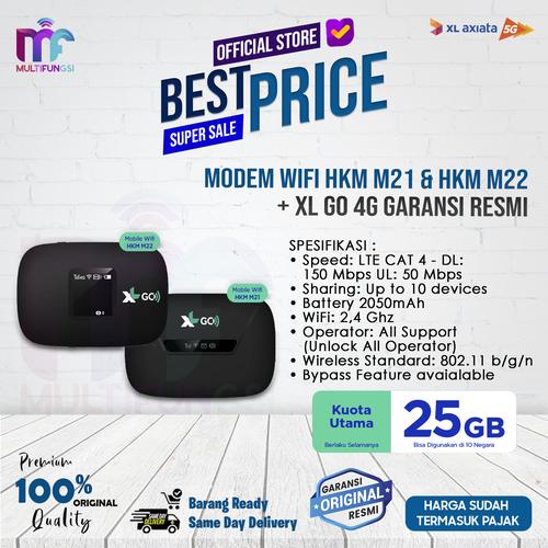 Promo Modem Wifi HKM M21 & HKM M22 + XL GO 4G Garansi Resmi - HKM M21 ...