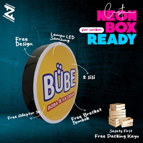 Promo Neon box custom 50 cm free breket besi - Kota Bandung - ZAASTORE ...