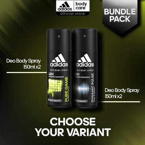 Promo BUNDLE PACK Isi 2 - ADIDAS Deo Body Spray 150ml - DS Dynamic 7/25 ...