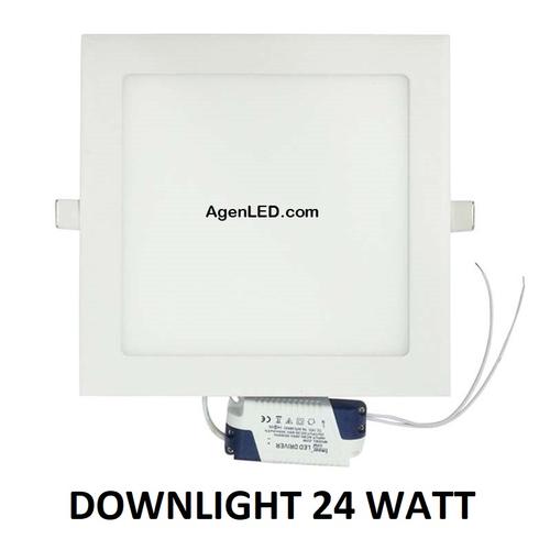 Promo Lampu Downlight LED Panel 24W Putih 24 Watt w Slim Tipis KOTAK ...