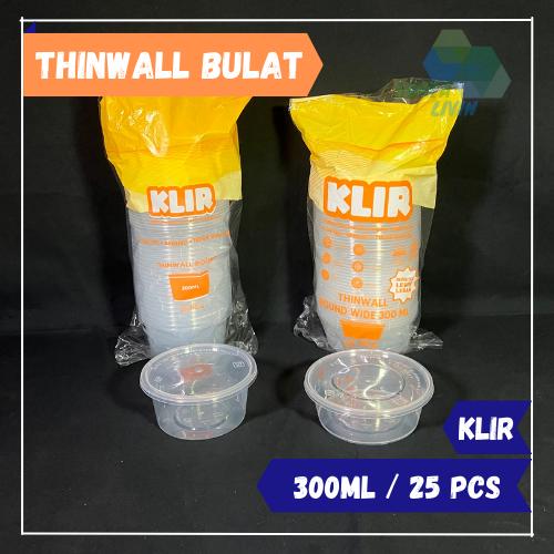 Jual Thinwall Bulat / Round / Mangkok Datar 300 ml Klir - 300ml Wide - Jakarta Barat - Surya ...