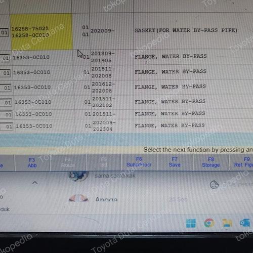 Jual po gasket dan flange pipe bypass innova 162580c010 dan 163530c010 ...