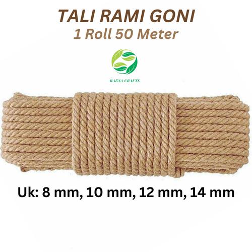 Jual Tali Tambang Goni 8mm 10mm 12mm 14mm Per Roll Tali Rami DIY Manila ...
