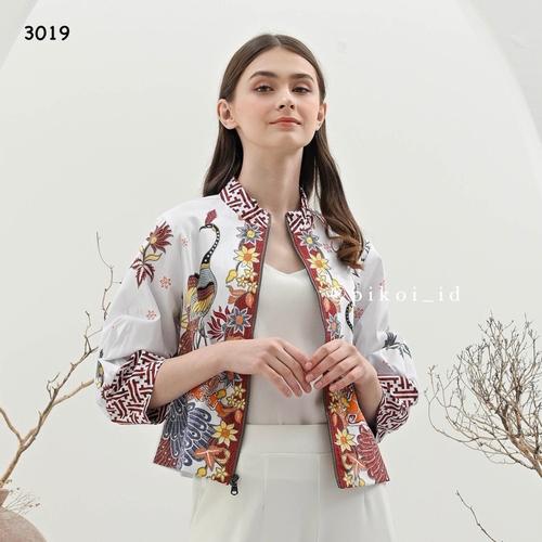 Jual Bolero batik wanita modern / atasan bomber jaket batik lengan ...