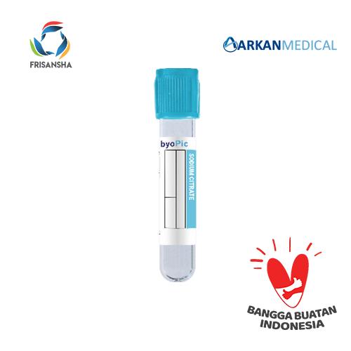 Jual ARKAN/ByoPic Vacuum Blood Collection Tube Sodium Citrate 3,2% (NC9 ...