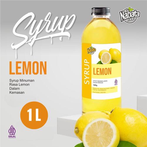 Jual Sirup Lemon 1 liter Nabata Food Syrup Buah Lemon Segar Asam Manis ...
