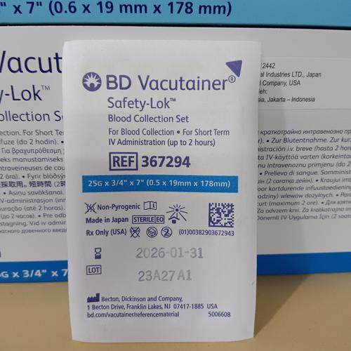 Jual BD vacutainer Safety - lock for blood collection set - 25G ...