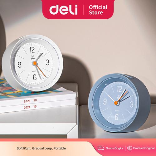 Jual Deli Jam Weker Mini / Alarm Clock Dengan Lampu Soft LE300 - Kab ...