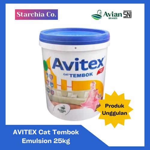 Jual AVITEX Cat Tembok Emulsion 25kg Avian Brands - Super Black ...