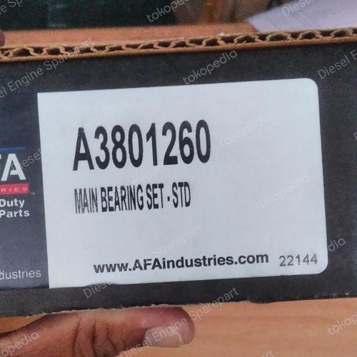 Jual 3801260 main bearing set / metal duduk std cummins nta855 / nt855 ...