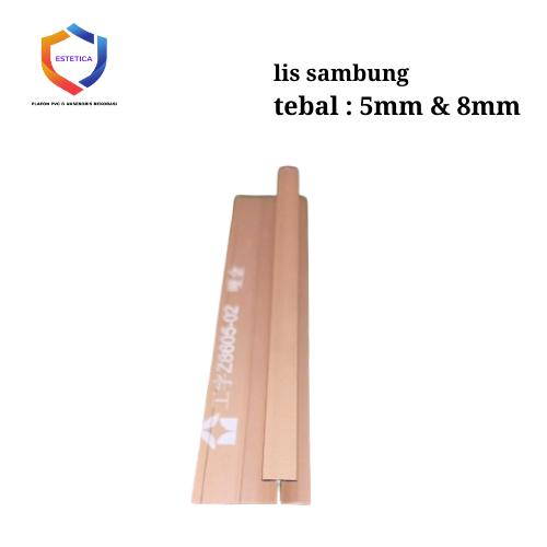 Jual Lis Sambung Aluminium Wallboard PVC Panel Marmer - Hitam, 5mm ...