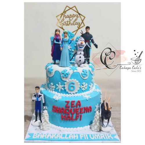 Jual Frozen Cake Tingkat / Kue Ulang Tahun Elsa Frozen / Kue Ultah ...
