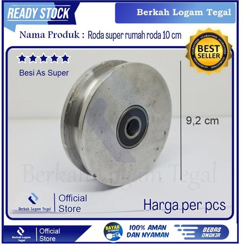 Jual Roda pagar 10 cm super besi AS roda saja tanpa casing atau rumah ...