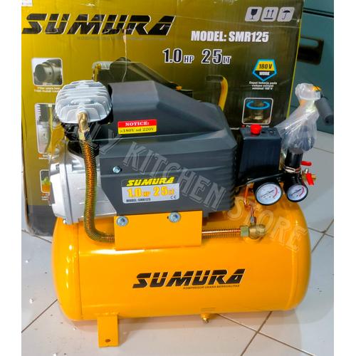 Jual MESIN KOMPRESOR ANGIN 1 HP SMR125 / KOMPRESOR AIR 25 LITER SUMURA ...