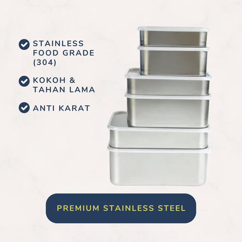 Jual LUIA FOOD CONTAINER STORAGE KOTAK SAYUR PENYIMPANAN STAINLESS ...