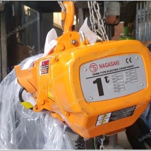 Jual CHAIN BLOCK ELECTRIC 1 ton x 6 meter NAGASAKI ELECTRIC CHAIN HOIST ...