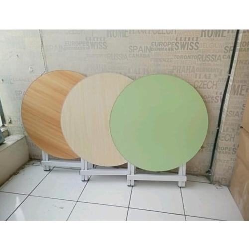 Jual MEJA BULAT LESEHAN MINIMALIS MEJA PORTABLE BUNDAR MEJA TAMU ZYZ2 ...