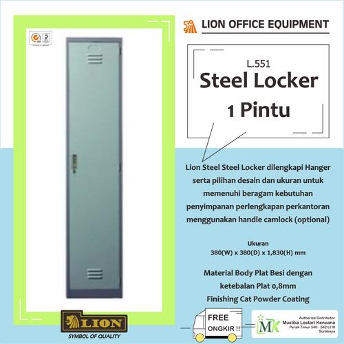 Jual Lemari Locker Steel 1 Pintu L.551 LION METAL - Kota Surabaya ...