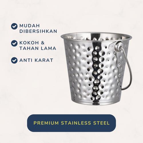 Jual DOTS STAINLESS BUCKET TEMPAT ES MODEL TIMBA EMBER STAINLESS GAGANG ...