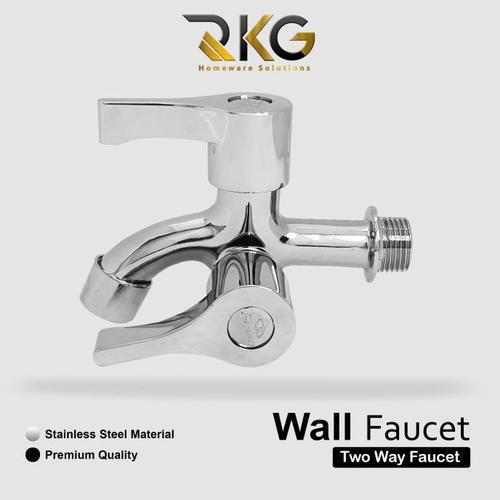 Jual Kran Engkol Cabang Double 2 Lubang Stainless l Keran Kamar Mandi ...