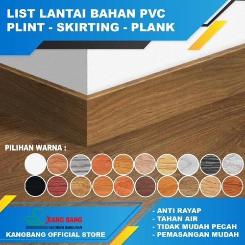 Jual ready LIST LANTAI PVC PLINT LANTAI SKIRTING DINDING 10CM X 2.4M ...