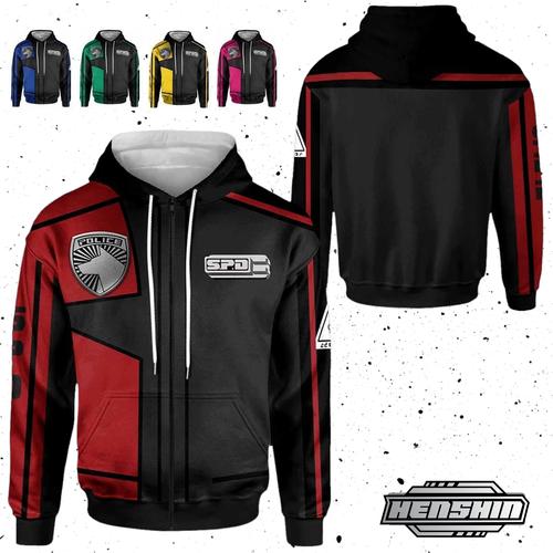 Jual Jaket Hoodie Zipper Dekaranger Power Rangers SPD - MerahSPD, 5XL ...