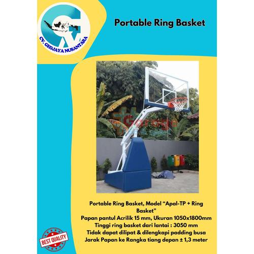 Jual Tiang Ring Basket Portable Profesional Akrilic 15mm - APN2-105 ...