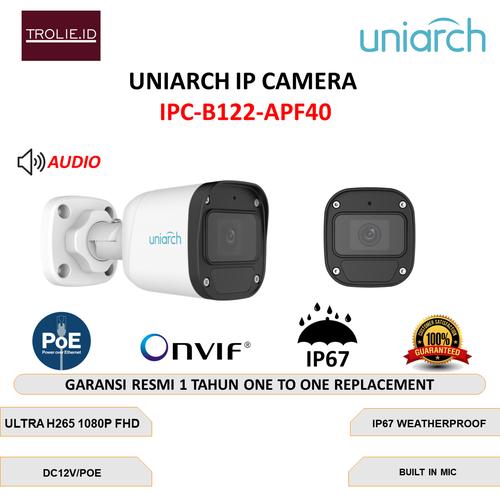 Jual UNIARCH IP CAM IPC-B122-APF 2MP POE CCTV OUTDOOR AUDIO/NON AUDIO ...
