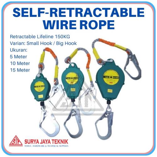 Jual Pengaman Keselamatan Self Retractable Wire Rope Lifeline Fall ...