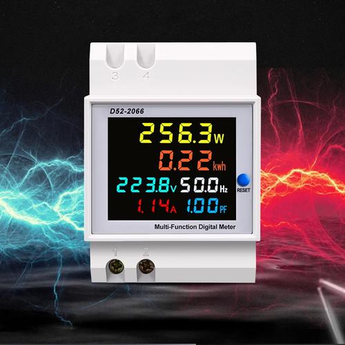 Jual ZUYIYI Meteran Listrik Digital Display Din Rail Single Phase 300V ...