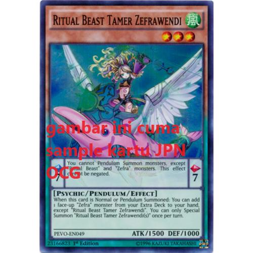 Jual Ritual Beast Tamer Zefrawendi | Rarity | Yugioh OCG TW01 JP134 ...