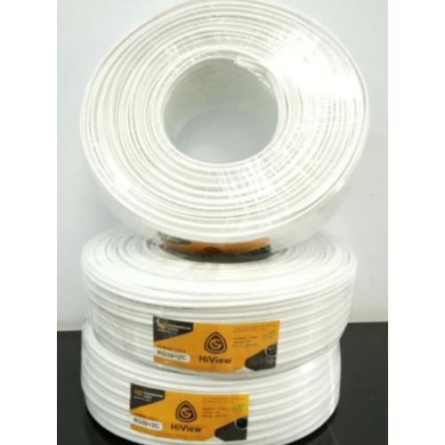 Jual rg 59 analog cable KABEL CCTV RG59 POWER PUTIH 50Meter 50m 50 ...