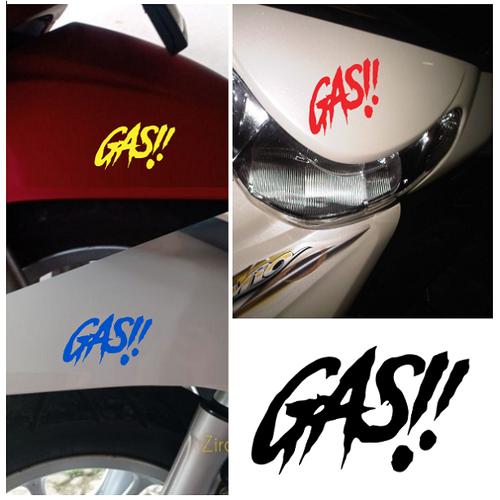 Jual Stiker Unik Lucu Motor Cutting Sticker Gas!! - Putih - Kab ...