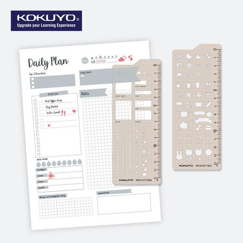 Jual Kokuyo MO Techo Template Ruler Stencil - ICON WCN-CDTYS - Plan ...
