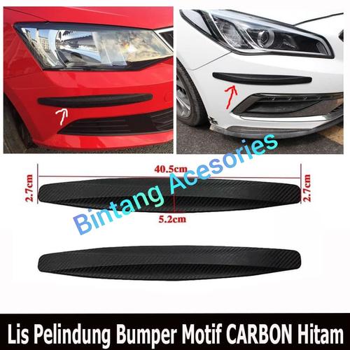 Jual Lis Bempr Guard Pelindung Bumper Mobil PAJERO SPORT CARBON ...
