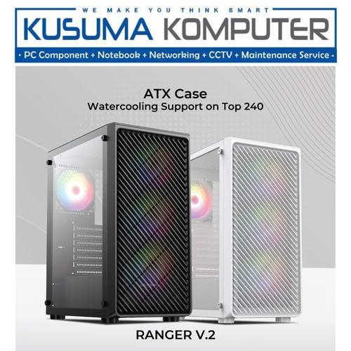 Jual Casing INFINITY RANGER V2 Black / White ATX Gaming Case - Kab ...
