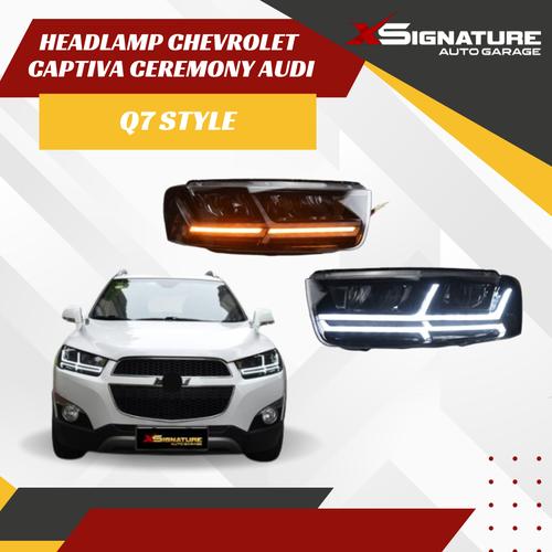 Jual HEADLAMP CHEVROLET CAPTIVA 2011-2018 CEREMONY AUDI Q7 STYLE FULL ...