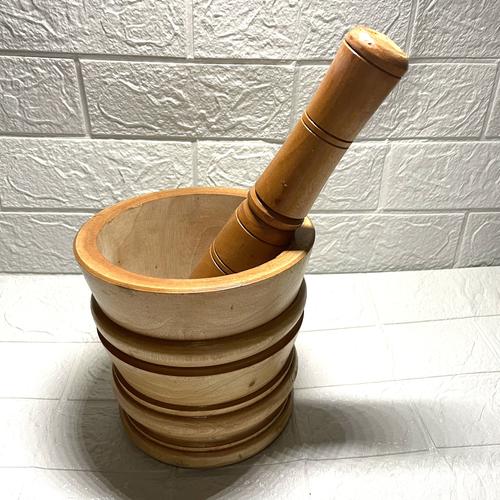 Jual Lumpang Kayu Lesung Kayu Alat Tumbuk Tradisional Tumbukkan Kayu ...